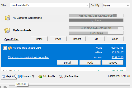 5 1 Using The Installation Software Packages Panel Right Panel PickMeApp